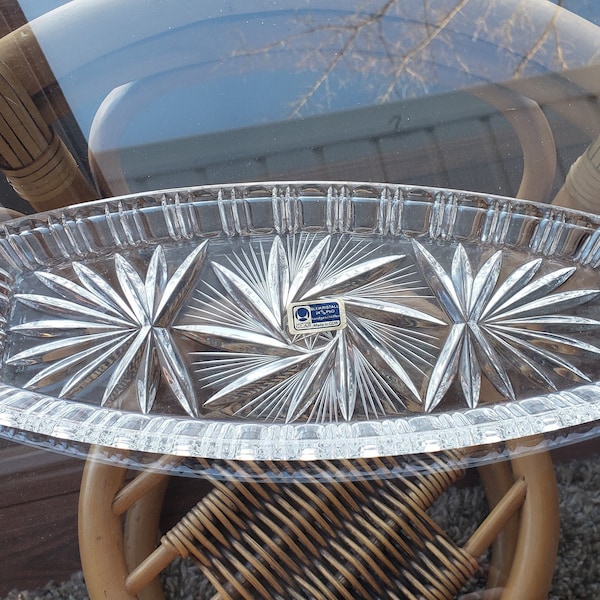 Cut Glass Tray - Etsy
