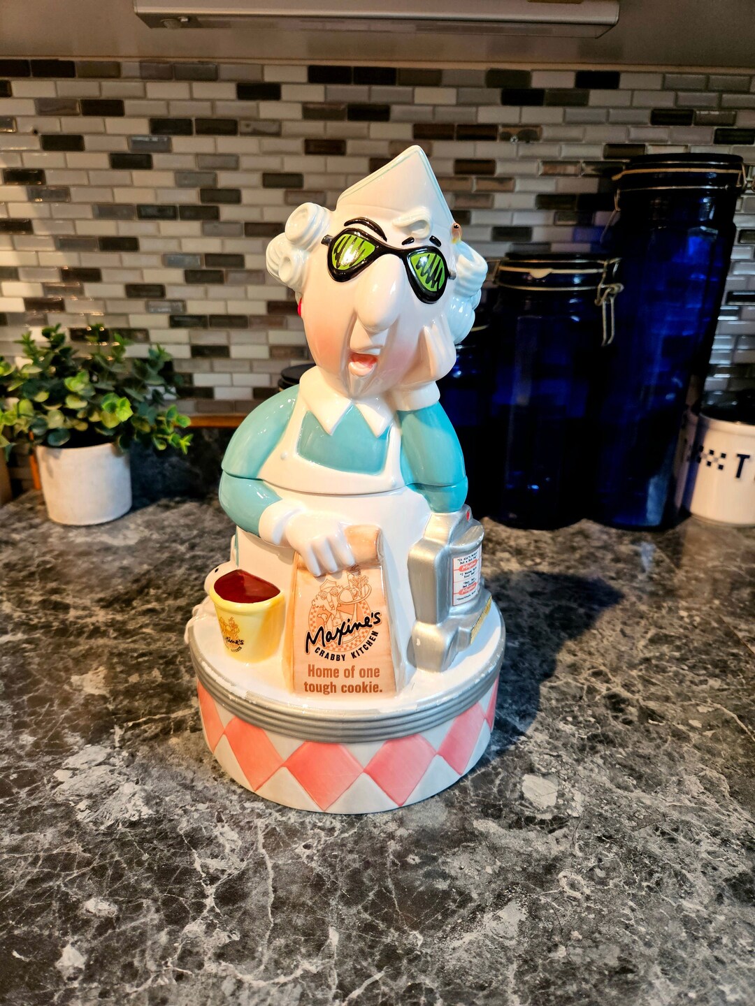 Maxine's Ceramic Cookie Jar Hallmark Cards one Tough - Etsy
