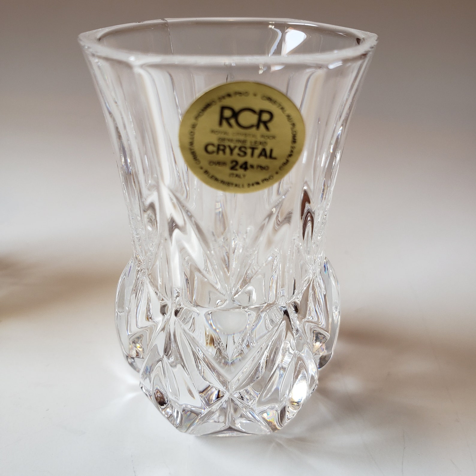 RCR Royal Crystal Rock Pair of Bud Vases With Original Box | Etsy