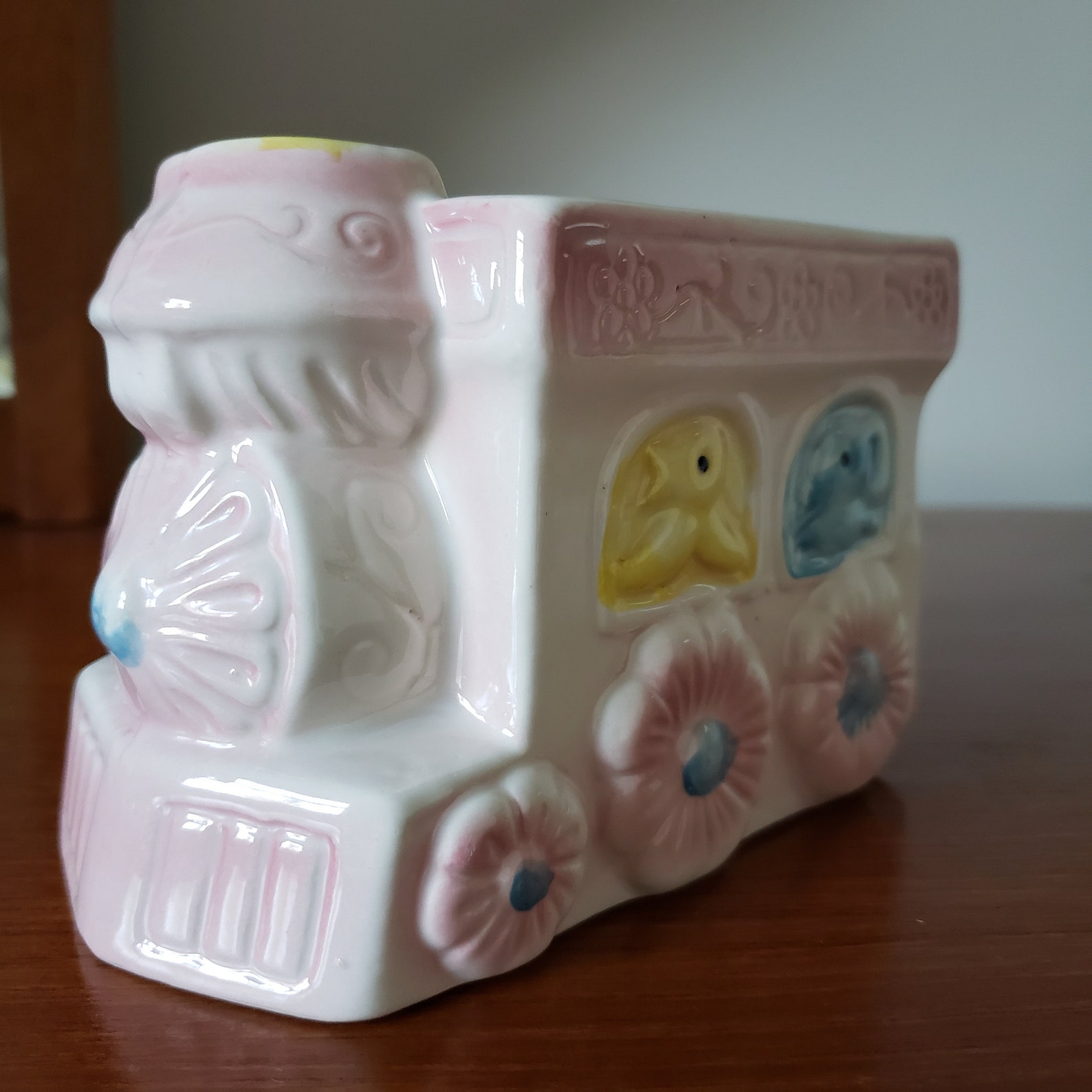 Vintage Ceramic Train Planter Baby Nursery Decor | Etsy