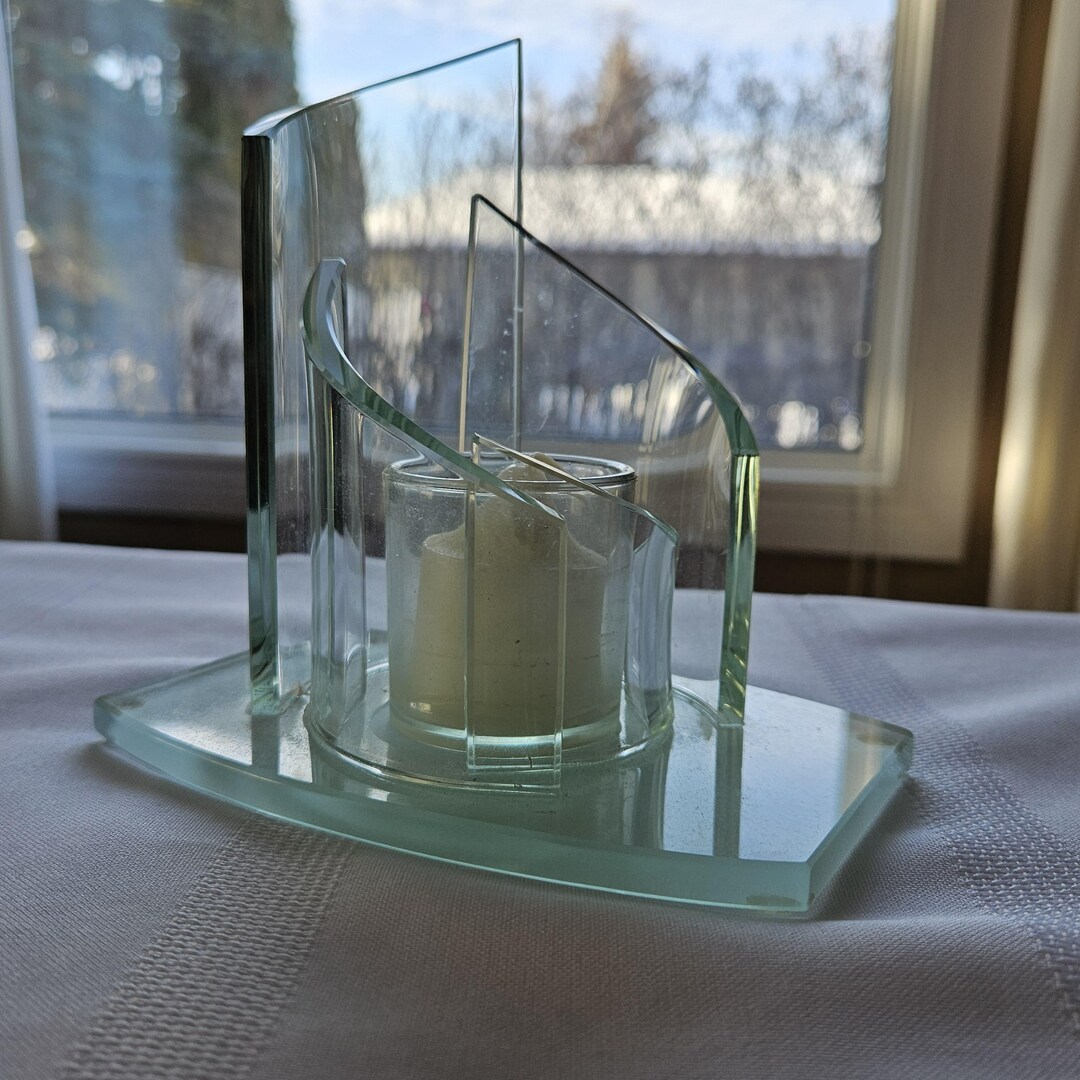 Vintage Retired Partylite Stratus Candleholder Glass - Etsy Canada