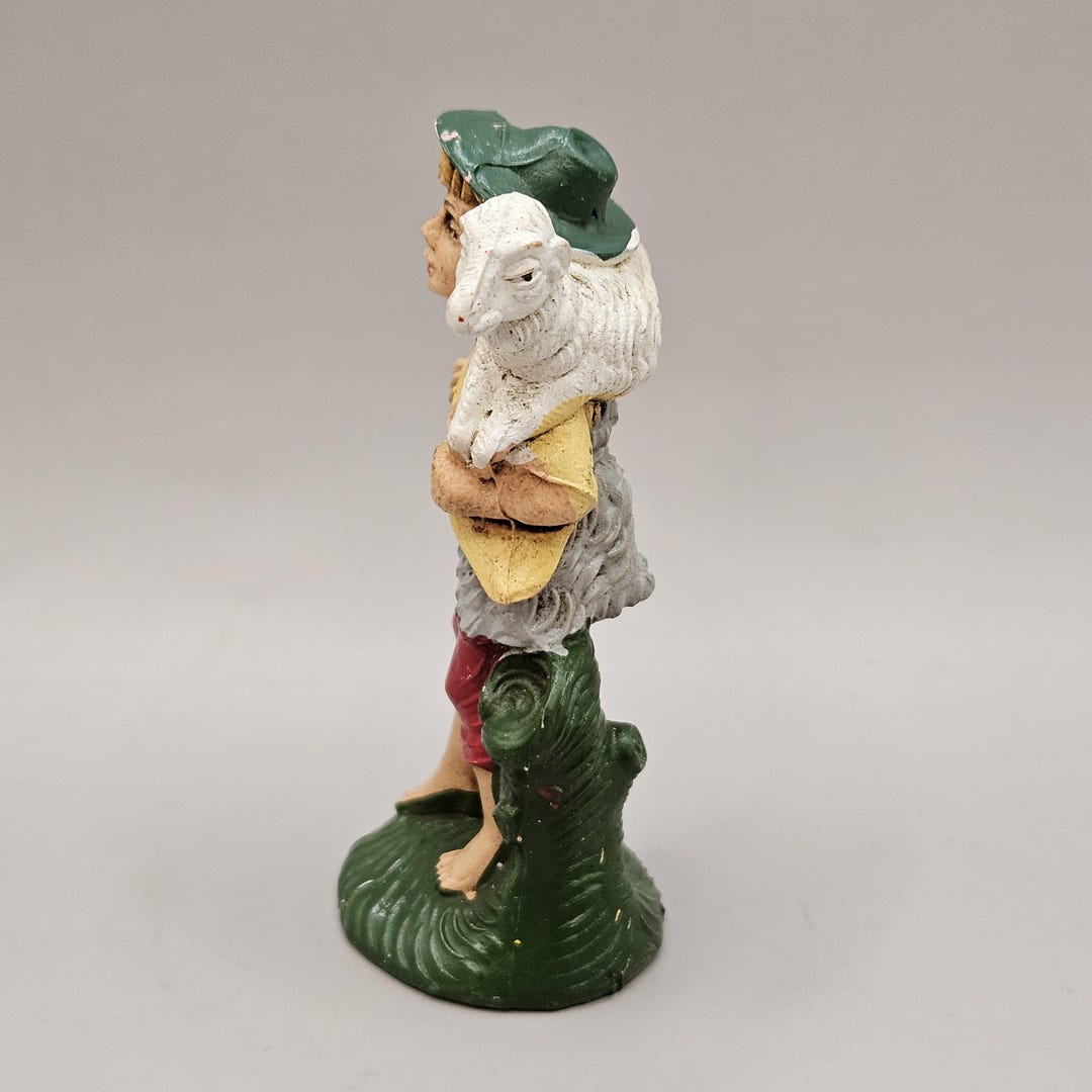 Vintage Nativity Shepherd Boy Figurine Italy 708 - Etsy