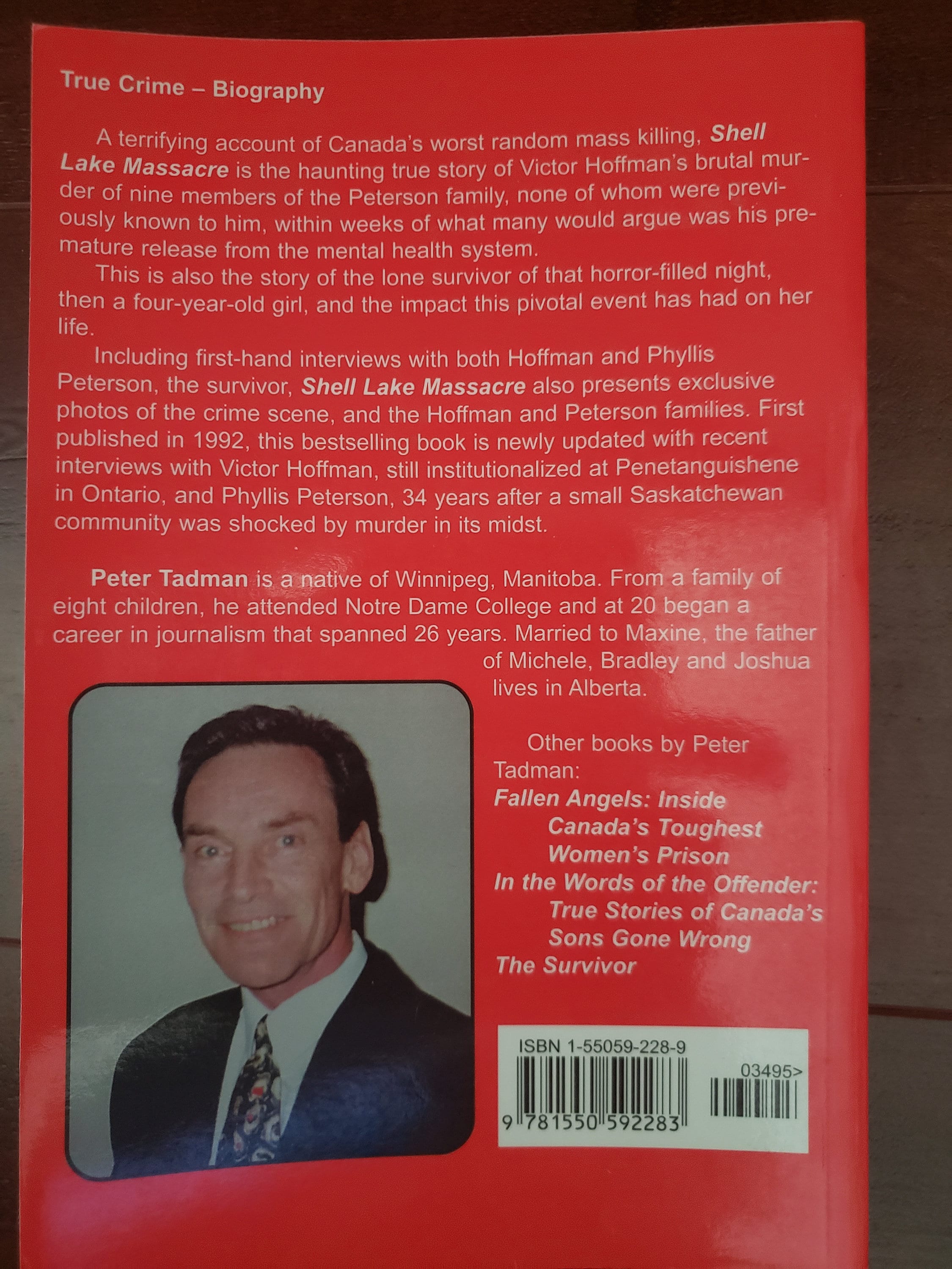 RARE Book Shell Lake Massacre by Peter Tadman Out of Print | Etsy