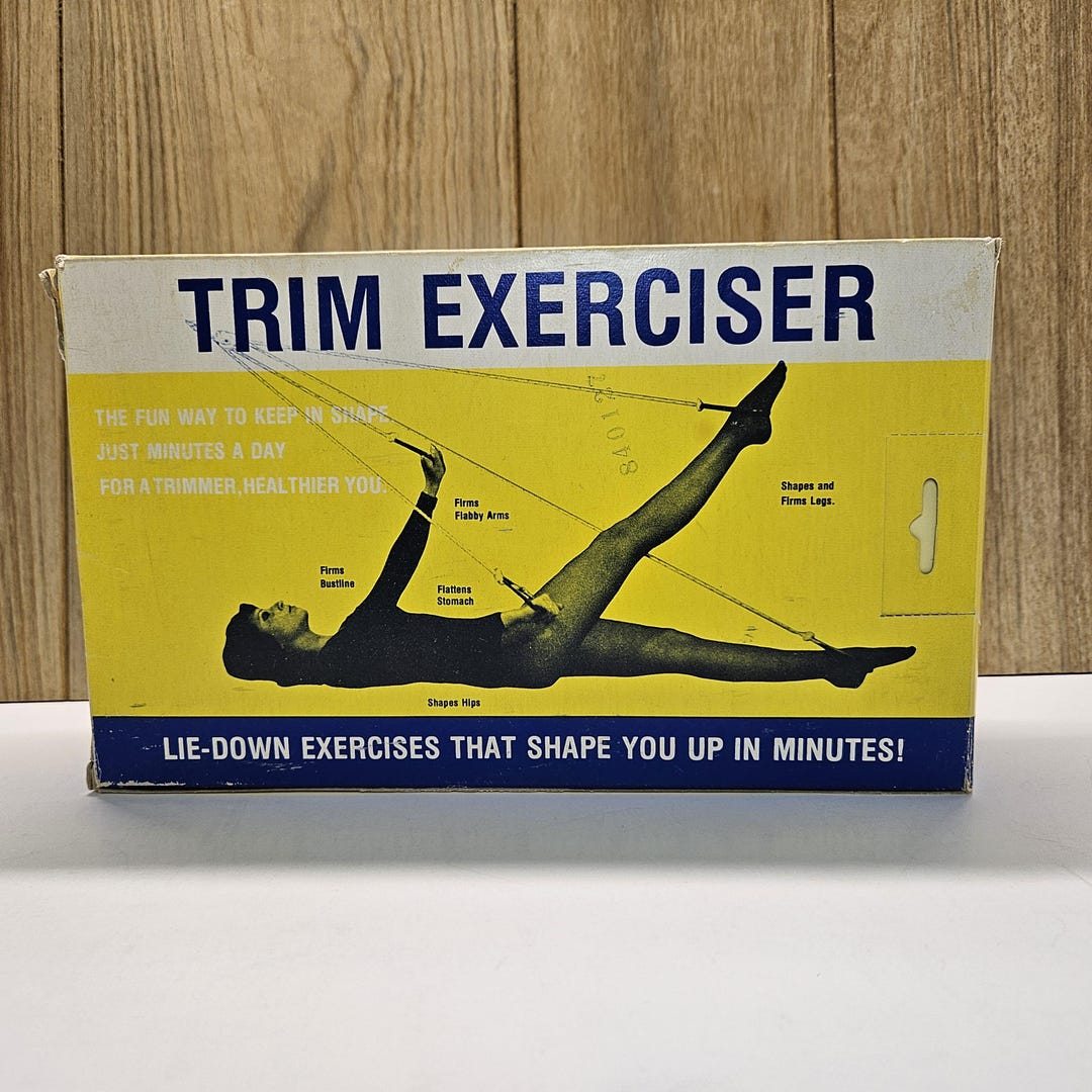 Vintage Trim Exerciser Rope & Pulley Door Exerciser Original Box - Etsy
