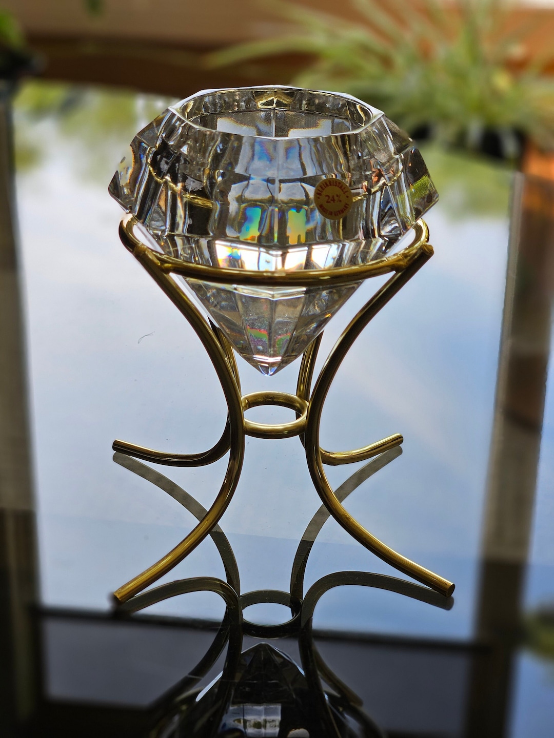 Retired Partylite Diamond Solitaire Crystal Tealight Candle Holder - Etsy