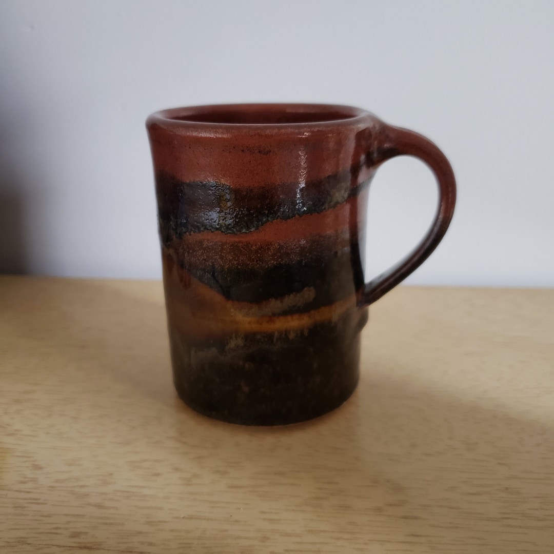 Vintage White Stone Pottery Hawaii Drip Glaze Mug - Etsy