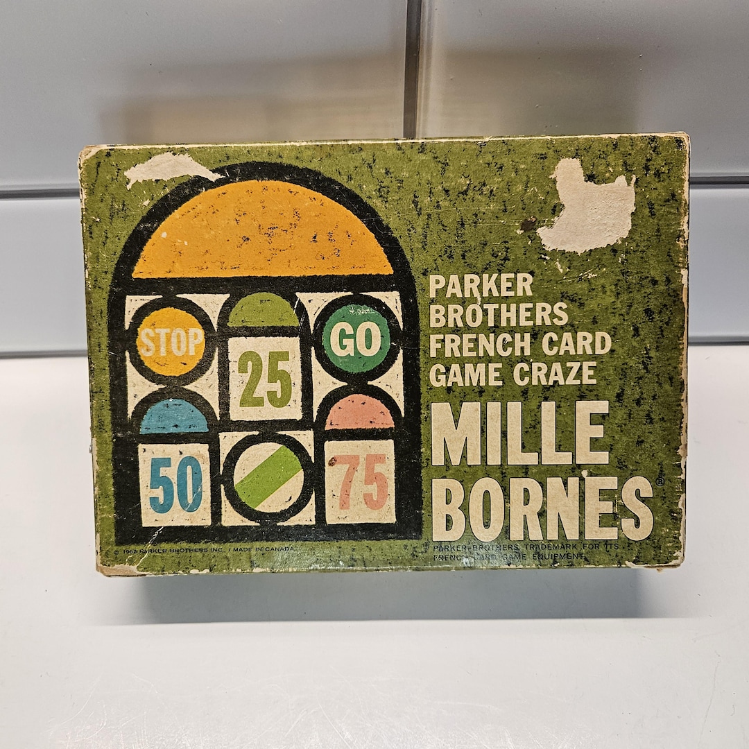 Vintage Mille Bornes 1964 Parker Brothers French Card Game - Etsy