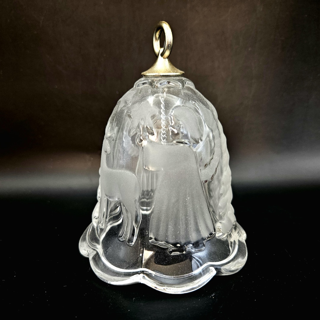 Vintage Walther-glas Germany Glass Christmas Bell Angel Reindeer Tree ...