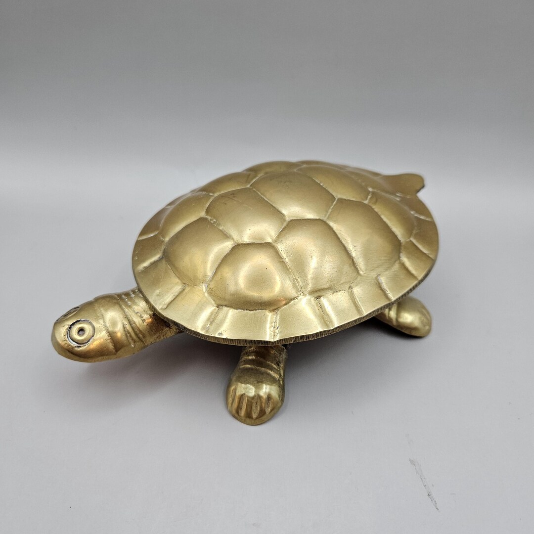 Vintage Brass Turtle Tortoise Ashtray Trinket Dish W/ Hinged Lid - Etsy ...