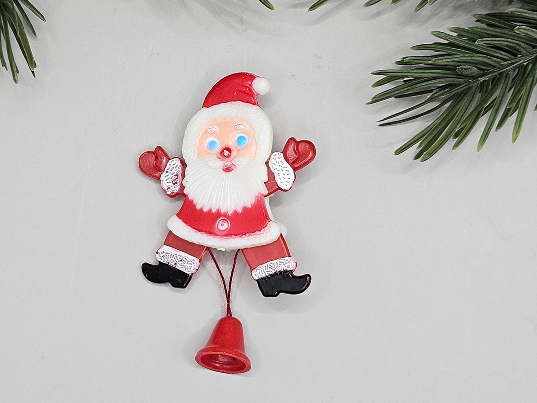 Vintage Dancing Santa Christmas Pin Brooch - Etsy