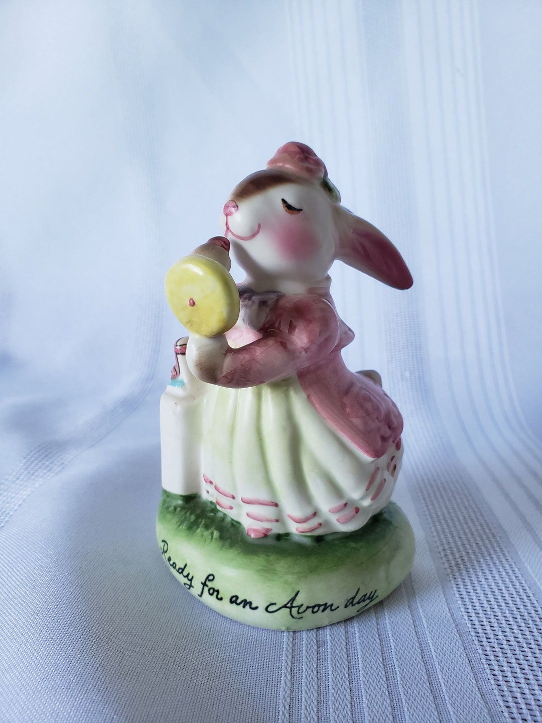 AVON Precious Moments Bunny Figurine "ready for Anything" - Etsy