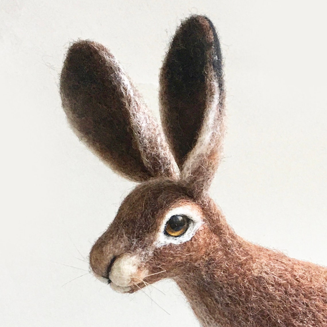 Needle Felted Hare, Needle Felted , Needle Felted Gift, Handmade ...