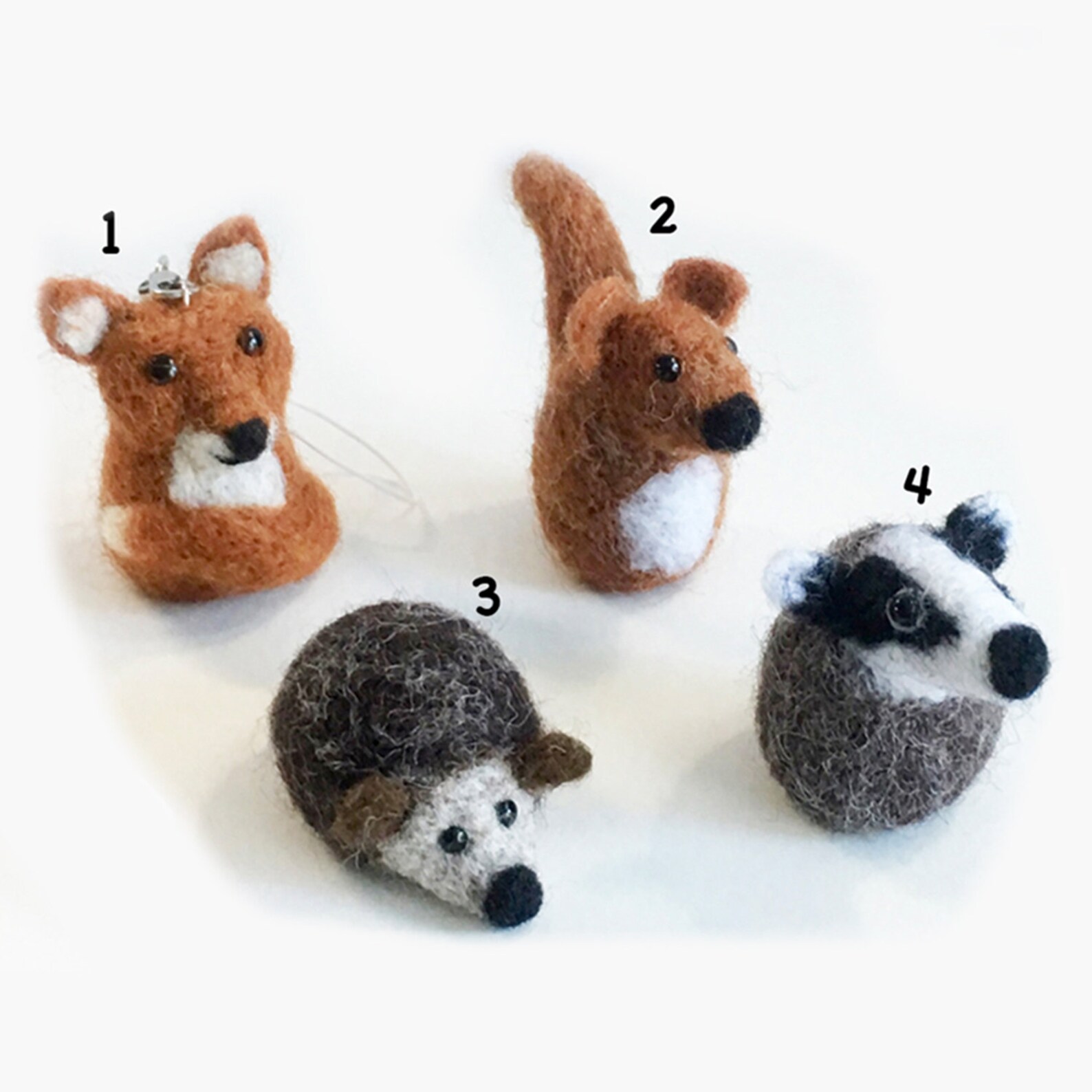 Woodland Creatures, Needle Felted Animals, , Needle Felted Gift ...