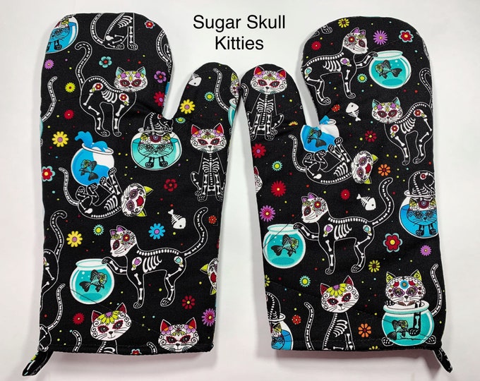 One-of-a-kind handmade Oven Mitts by KawaiiStyleCreations on Etsy