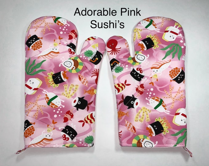 One-of-a-kind handmade Oven Mitts by KawaiiStyleCreations on Etsy