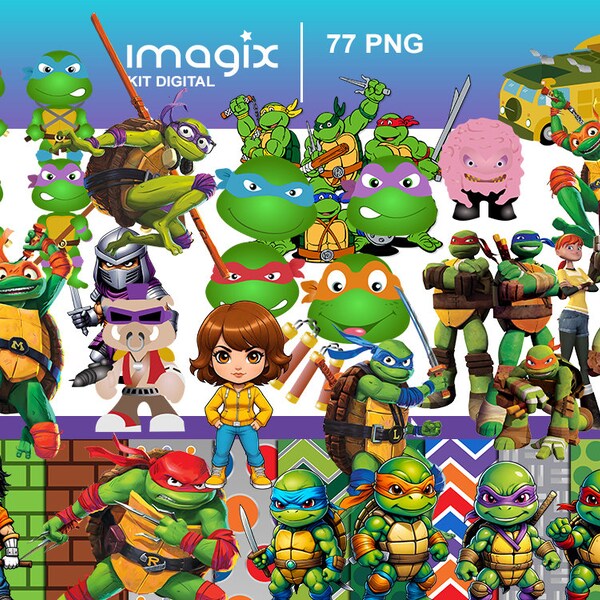 Ninja Turtle Clipart - Etsy