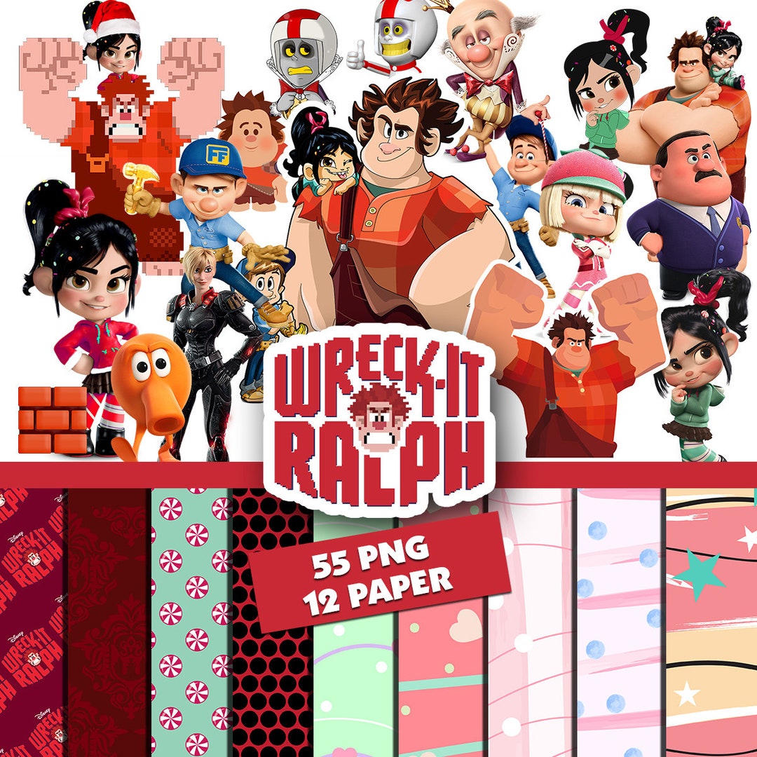 Clipart Wreck-it Ralph Bundle Png Images - Etsy