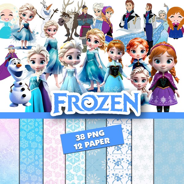 Frozen Clipart - Etsy