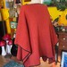 Large 100% Iceland Pure Wool Poncho Cape Vintage Rust Red - Etsy