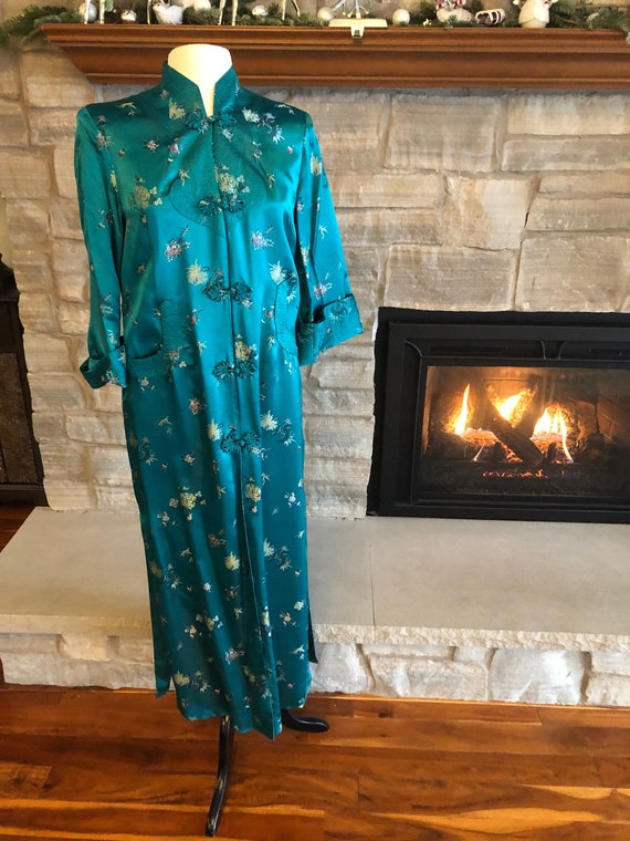 Japanese kimono robe green - Gem
