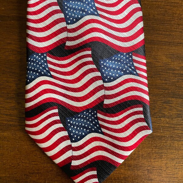 American Flag Tie - Etsy
