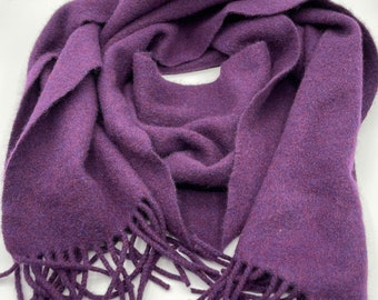 Long Purple Scarf - Etsy