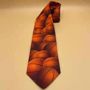 Basketball Necktie Vintage 1995 NBA Just Balls Basketballs Novelty Tie ...