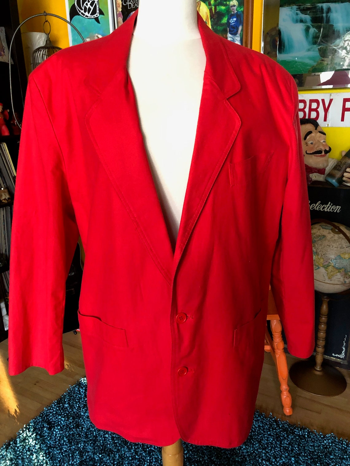 Vintage Red Members Only Sport Coat Retro Derby Jacket Suit - Etsy