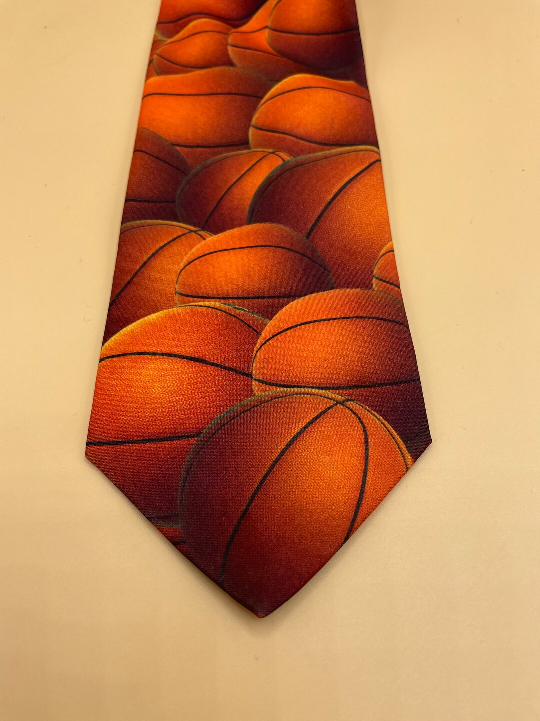 Basketball Necktie Vintage 1995 NBA Just Balls Basketballs Novelty Tie ...