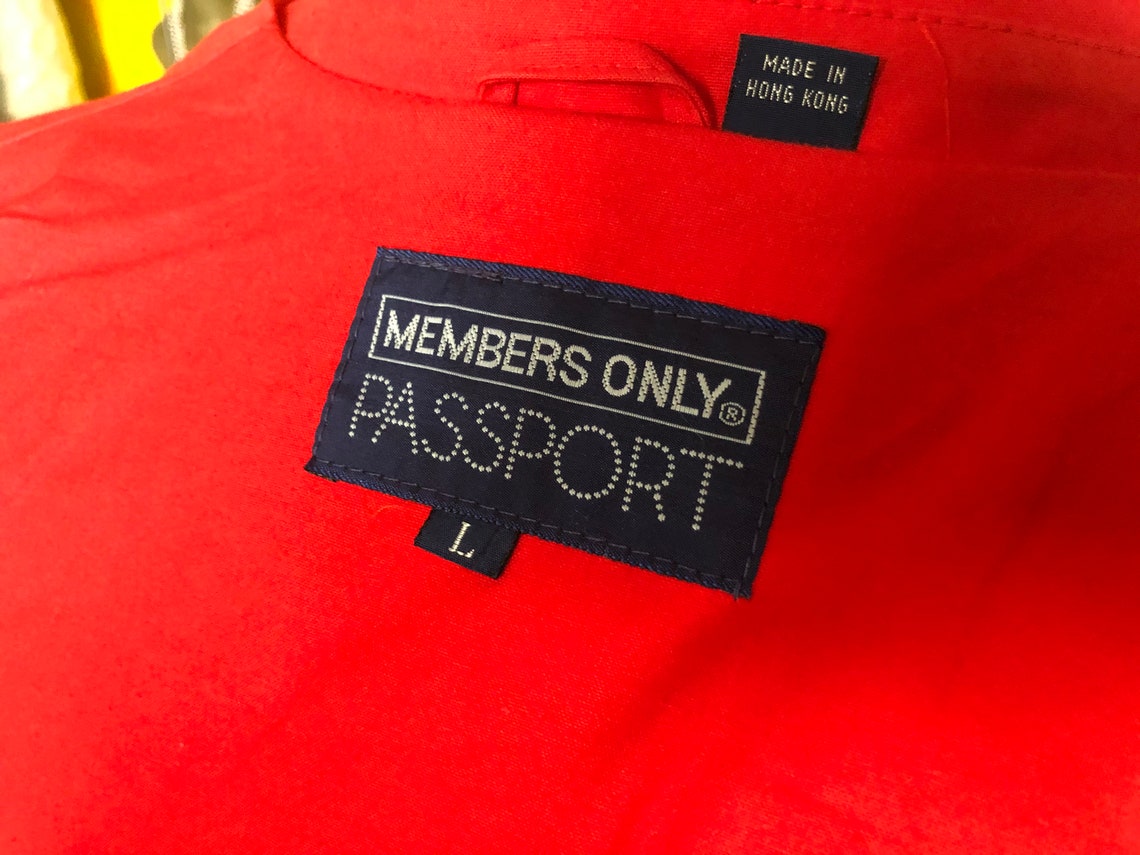 Vintage Red Members Only Sport Coat Retro Derby Jacket Suit - Etsy