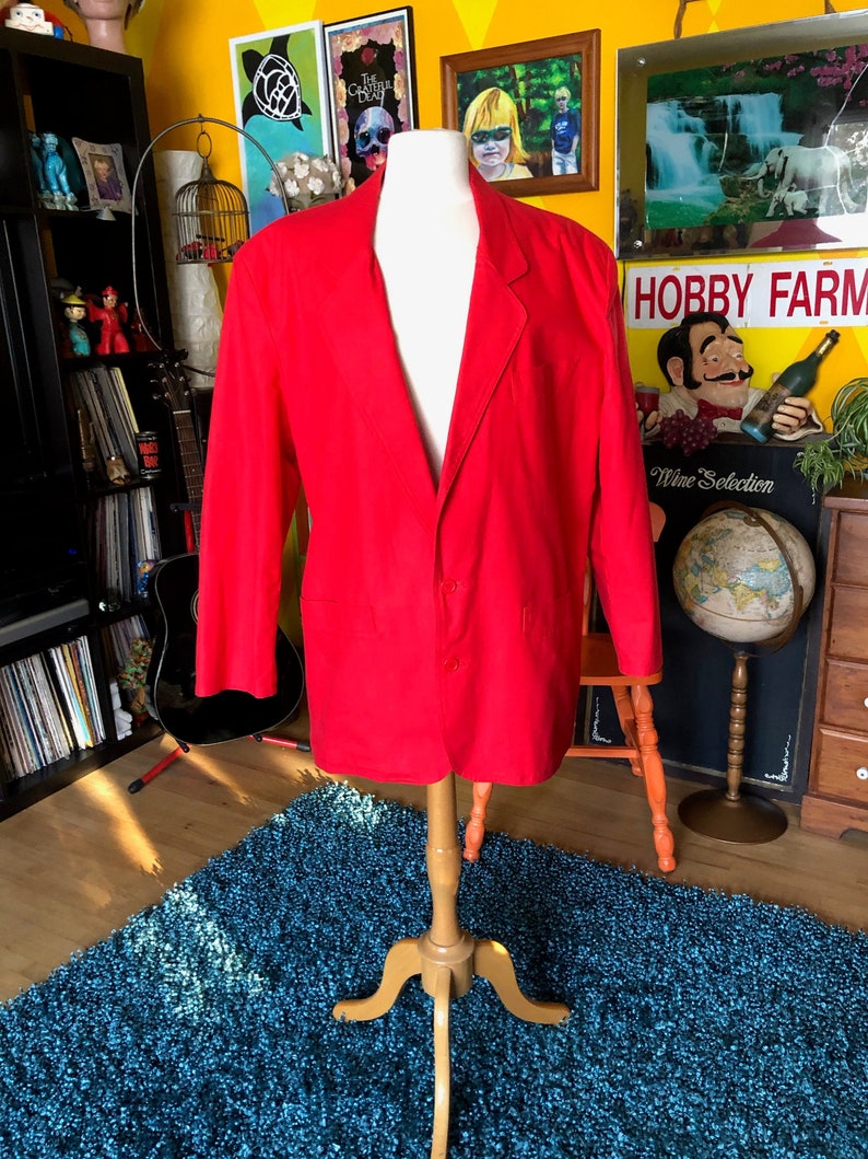 Vintage Red Members Only Sport Coat Retro Derby Jacket Suit - Etsy