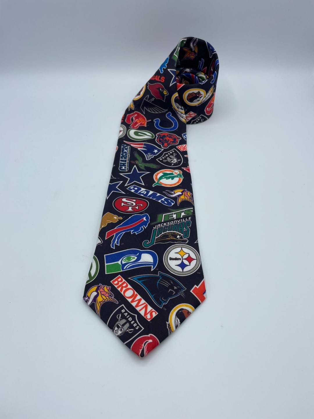 Football Tie NFL Sportsteam Logos Vintage Neck Tie Mens Football ...