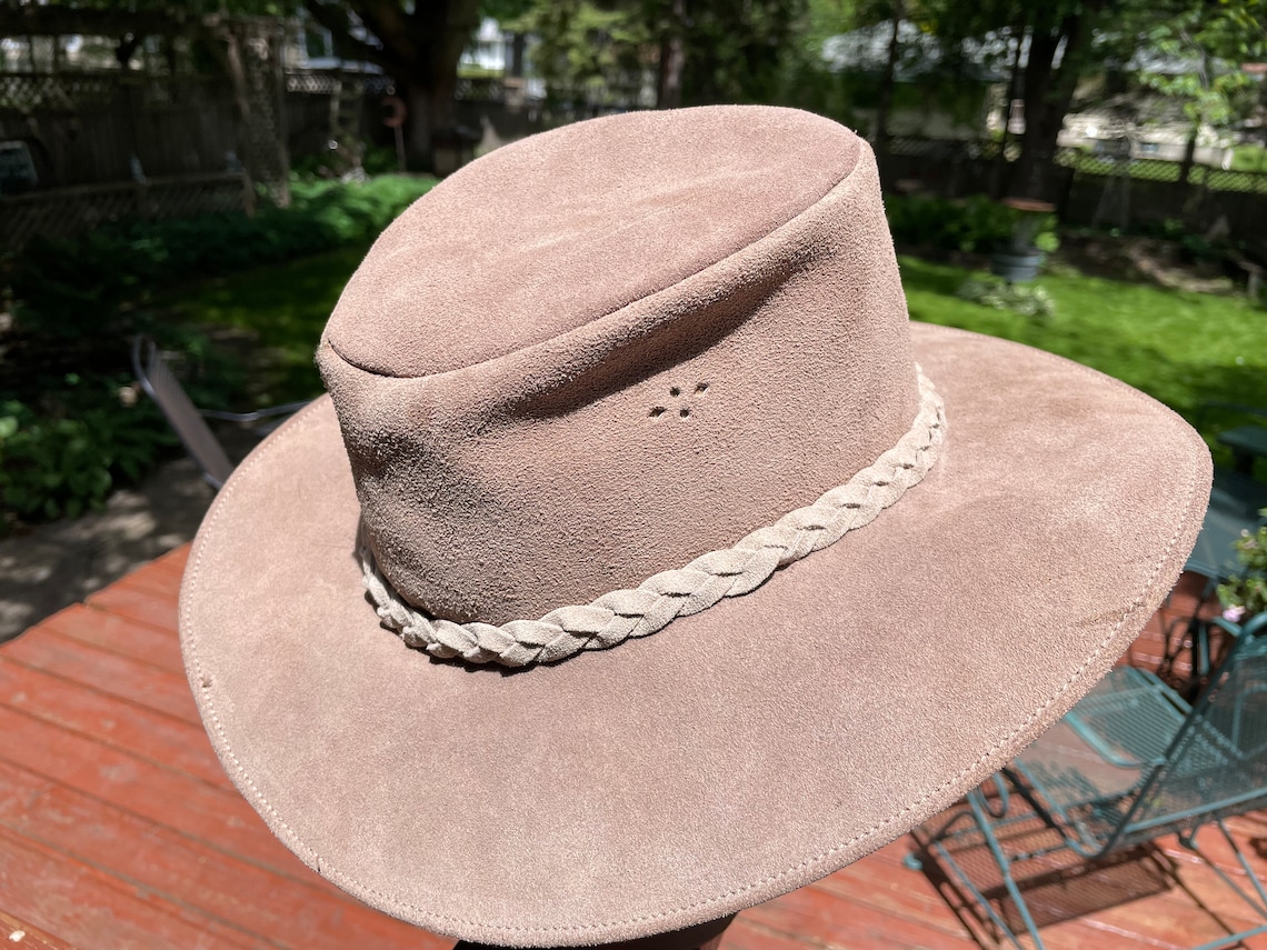 Aussie Bush Hat Leather Made in Australia Original Outback Hat - Etsy