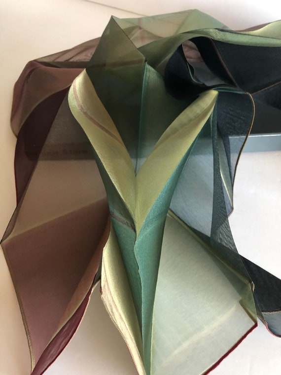 Vintage Scarf by Reiko Sudo 1997 Origami Pleated Scar… - Gem