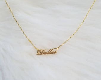Dallas Cowboys Gold Necklace - Etsy