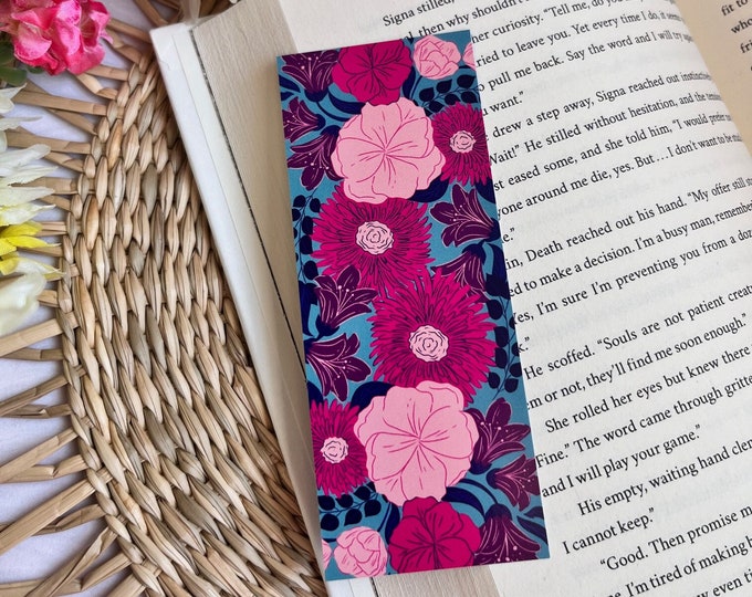 Bookish Spring Bookmarks Gift for Book Lover, Personalized Reader Gift ...
