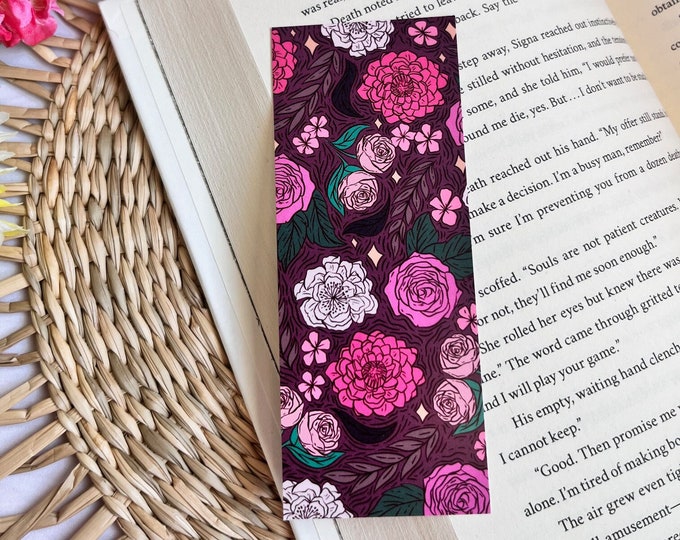 Bookish Spring Bookmarks Gift for Book Lover, Personalized Reader Gift ...