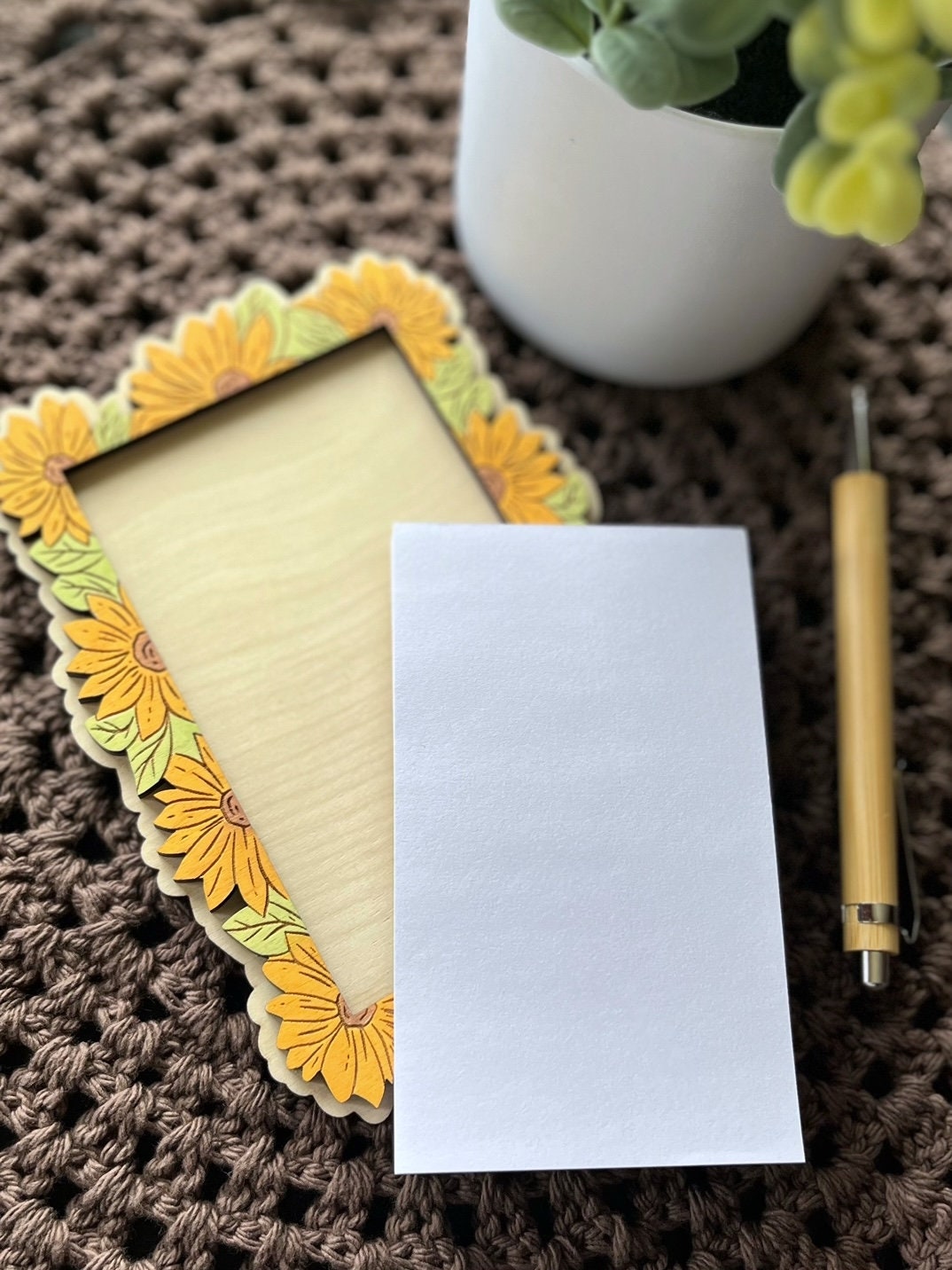 Daisy Flowers Notepad Holder 3x5 Notepad Holder Notepad Note Taking ...