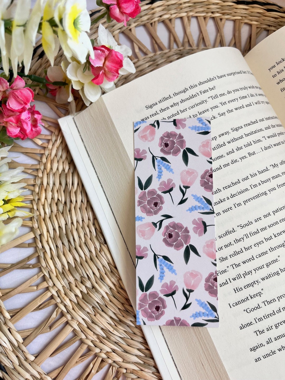 Floral Bookmark| Cottagecore Aesthetics| Cute Bookmark| Book Lover Gift ...