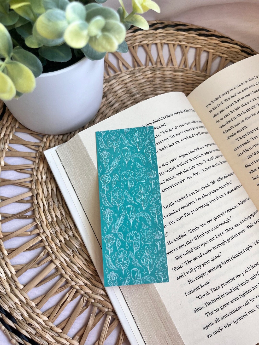 Floral Bookmark | Cute Floral Bookmark| Book Lover Gift| Bookish Gift ...