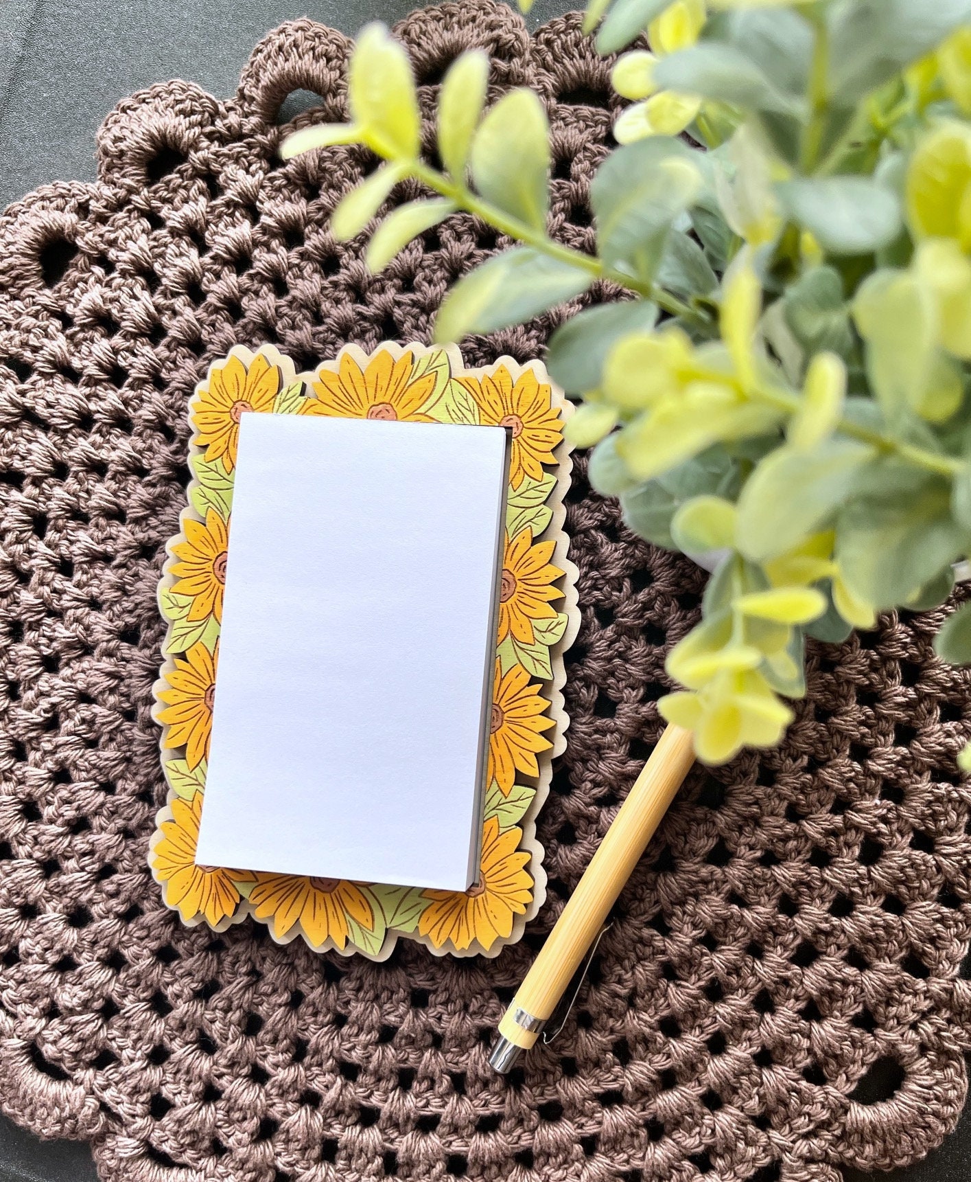 Daisy Flowers Notepad Holder 3x5 Notepad Holder Notepad Note Taking ...