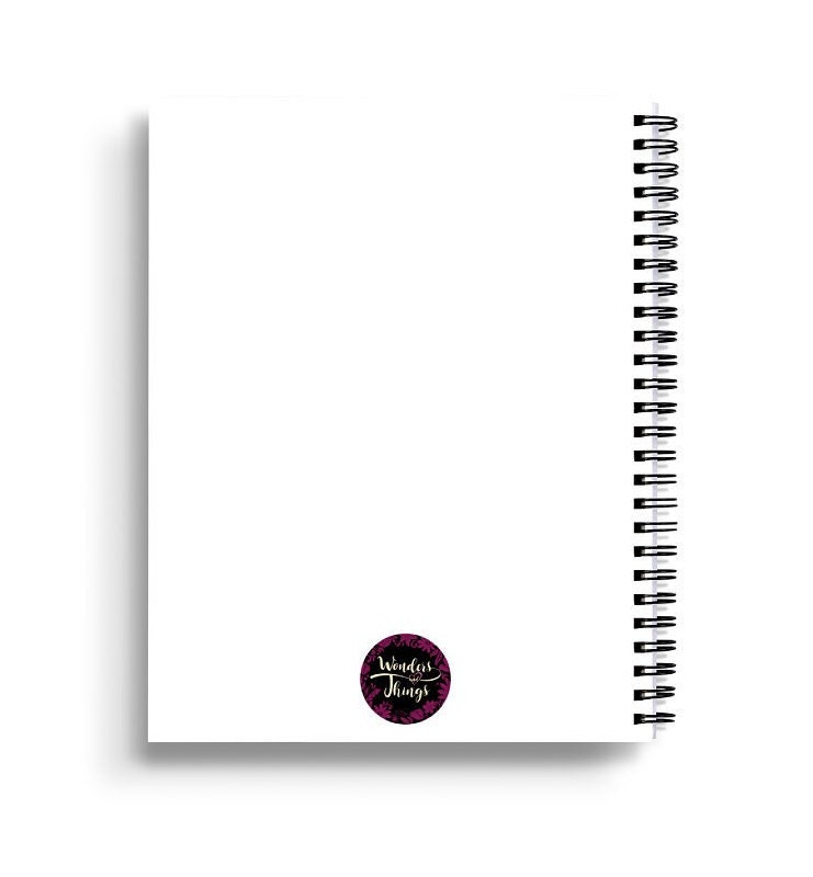 Floral Spiral Notebook Notebook 7x9 120 Lined Pages Notebook Floral ...