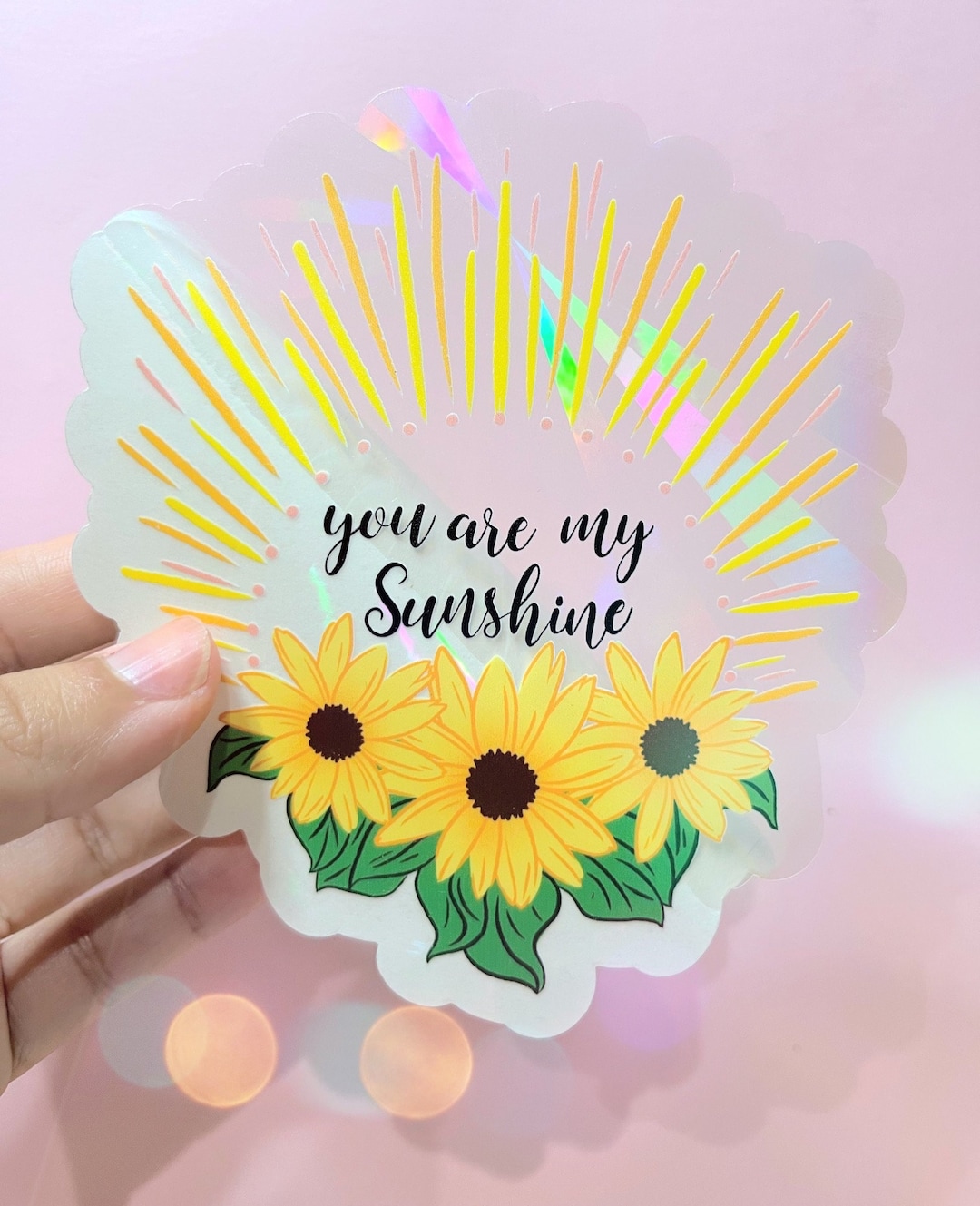Sun Catcher Sticker 4" | Sun Catchers | Rainbow Sticker | Window ...