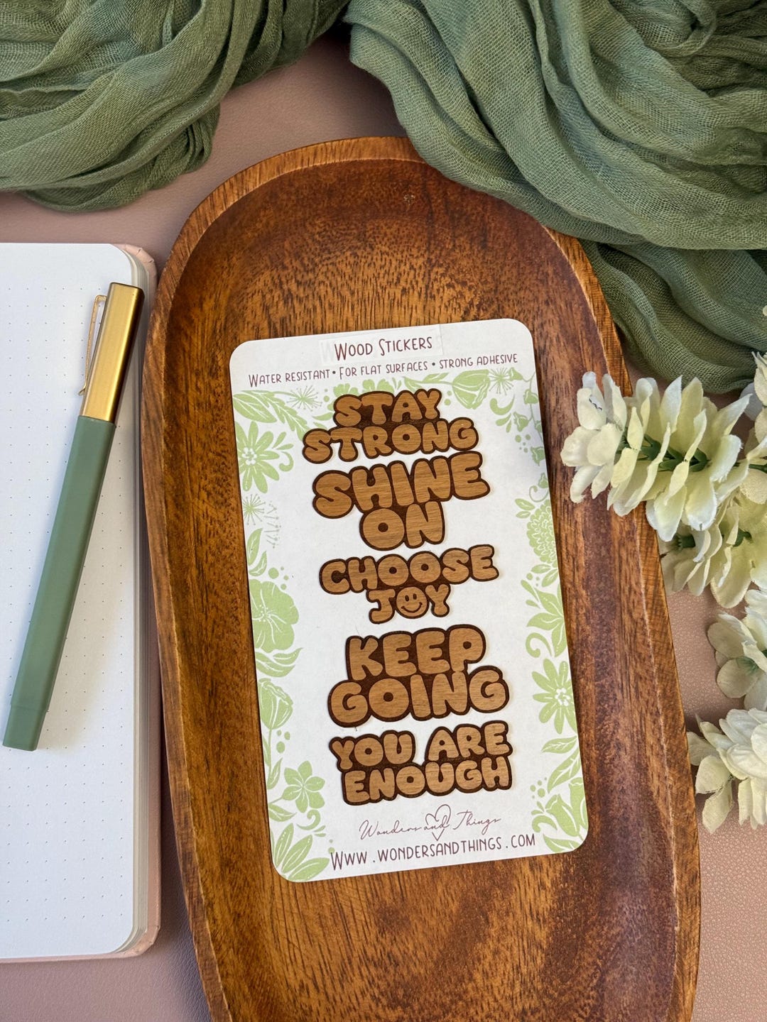 Wood Sticker Set |flat Surfaces Only |wood Veneer | Laptop | E-reader ...