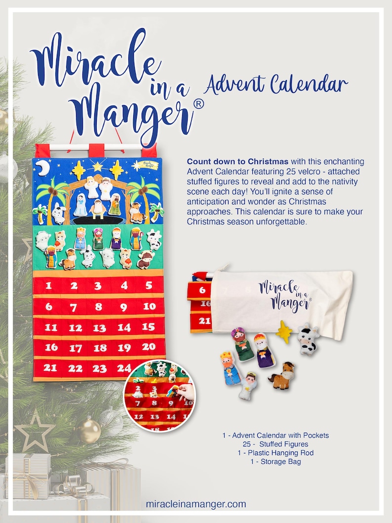 Miracle in a Manger: Fabric Advent Calendar - Etsy