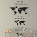 World Map Decal Office Wall Decal World Map Wall Sticker Wall - Etsy