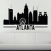 Atlanta Wall Decal, Skyline Vinyl Wall Decal. Atlanta Georgia Home ...