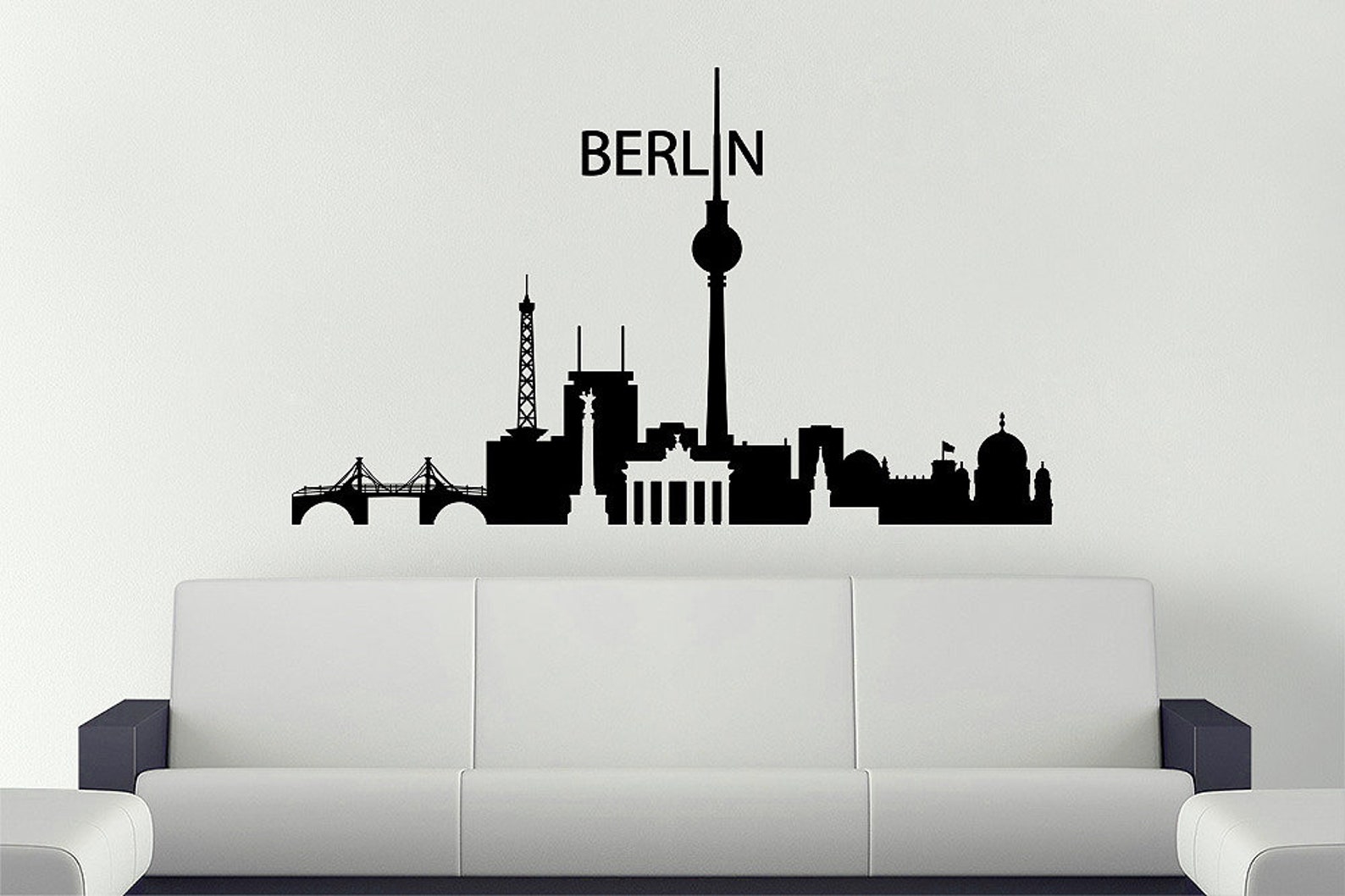 Berlin Wall Decal Berlin City Skyline Vinyl Wall Decal - Etsy
