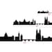 Prague Wall Decal Vinyl Sticker Czech Republic City Skyline Europe City ...