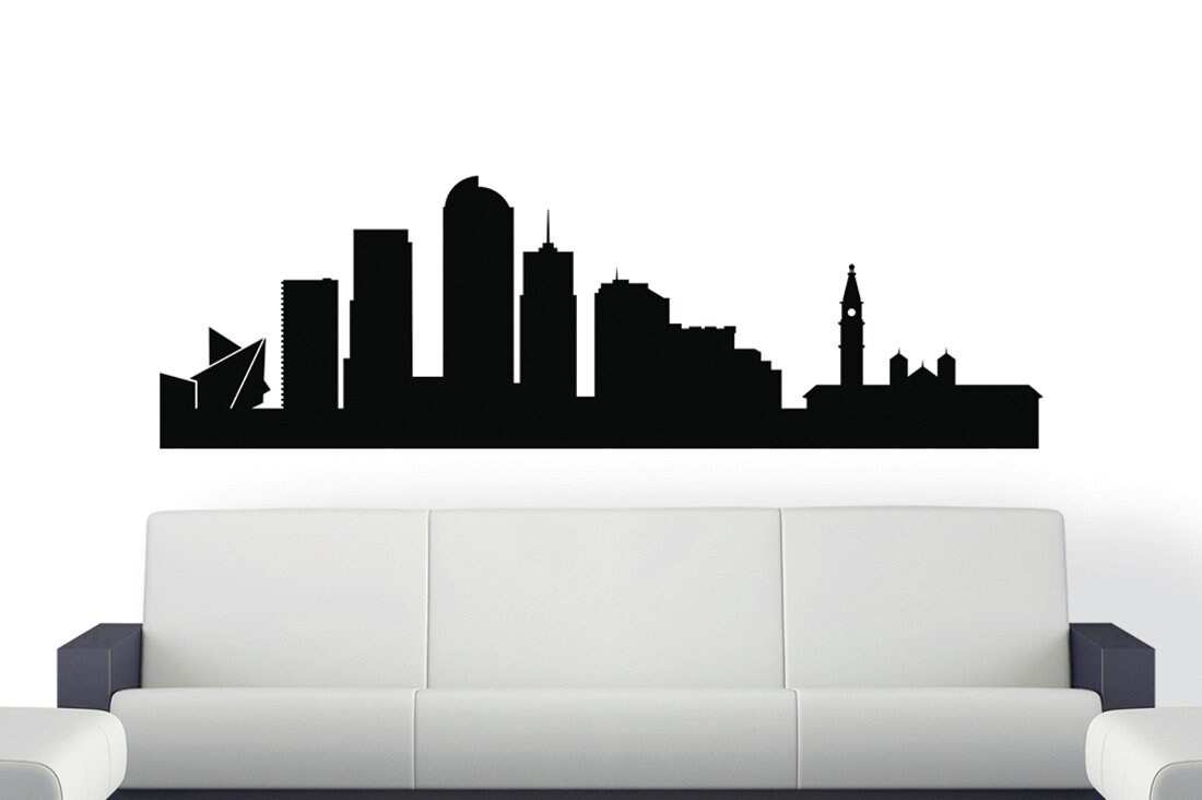 Denver Wall Decal, Skyline Vinyl Wall Decal. Colorado State Home Decor ...